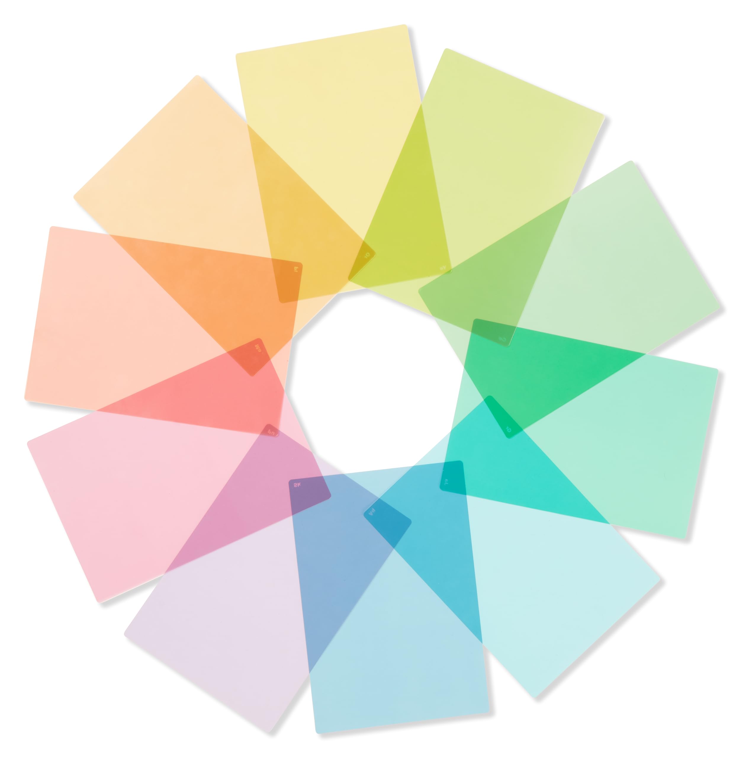 Crossbow Education Tinted A5 Half Page Overlays - Multi-Colour (Pack of ...