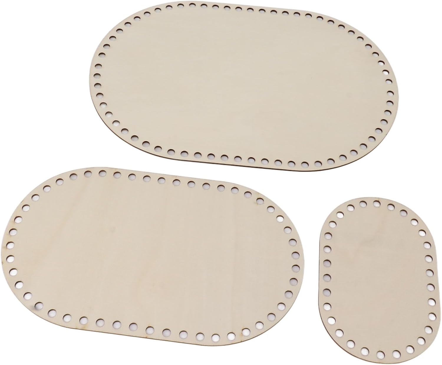 Amazon.com: ELINP Crochet Moses Basket Kit - 3Pcs Wooden Basket Bottom ...