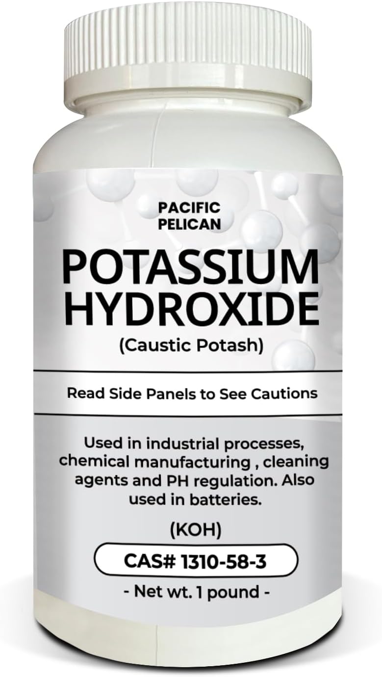 Amazon.com: Pacific Pelican Potassium Hydroxide (Caustic Potash) (KOH ...