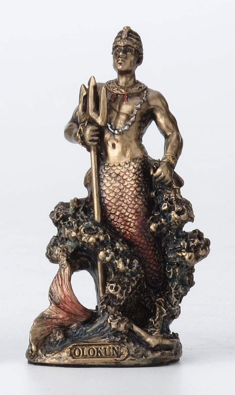 Amazon.com: Veronese Design 3 1/2 Inch Olokun Santeria Orisha Owner of ...
