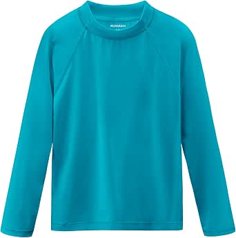 Amazon.com: Boys Rash Guard Swim Shirt Long Sleeve for Toddler Kids ...
