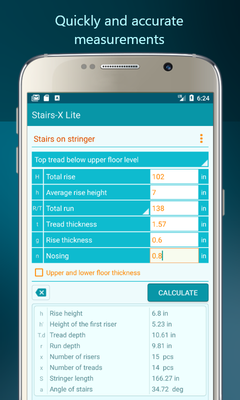 Stairs-X Lite Stairs calculator - App on Amazon Appstore