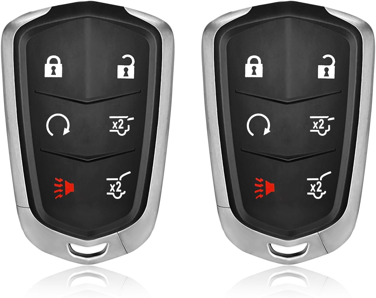 Amazon.com: 2 Keylessbest Replacement for 2017 2018 2019 2020 Cadillac ...