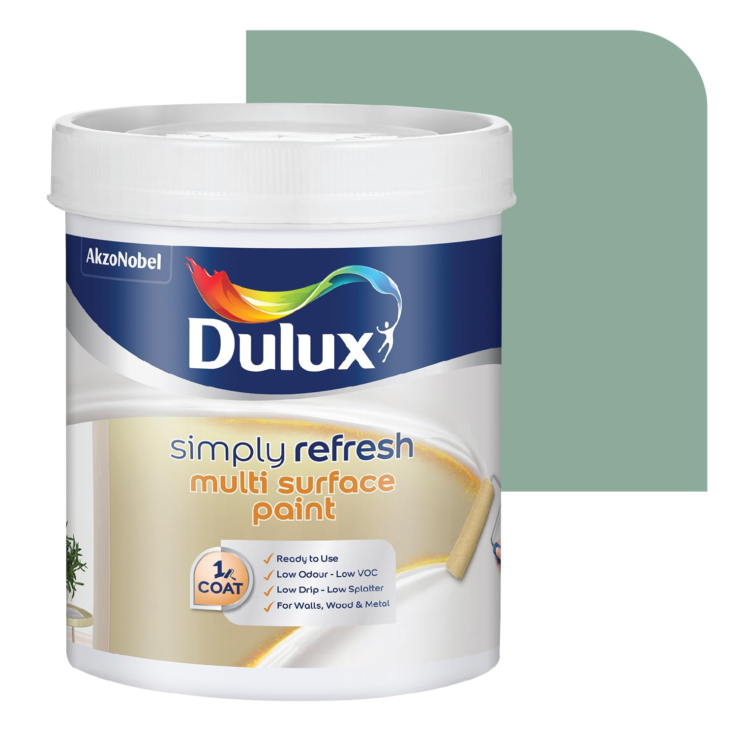Buy Dulux Simply Refresh SHADE OF GREEN DIY Multi Surface Paint ...