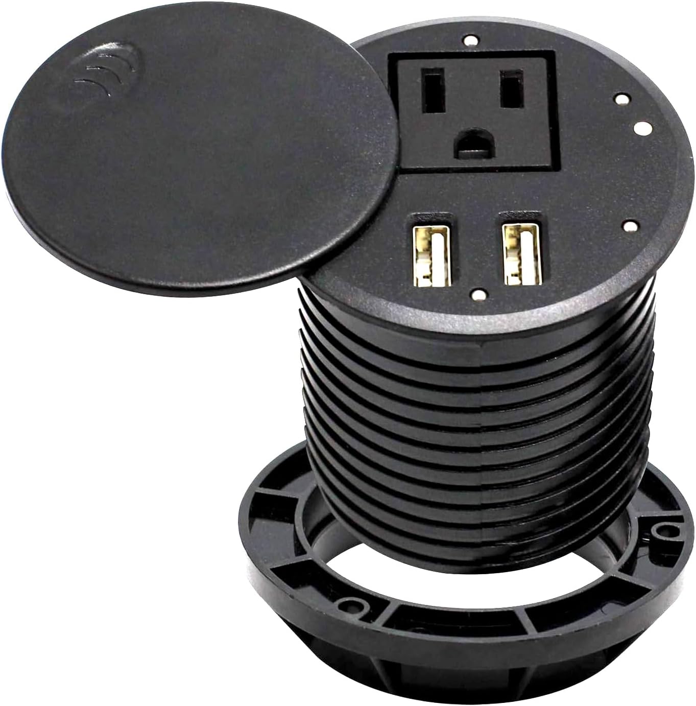 Amazon.com: URANT Recessed Power Strip,Fast Desktop Charging Station,2 ...