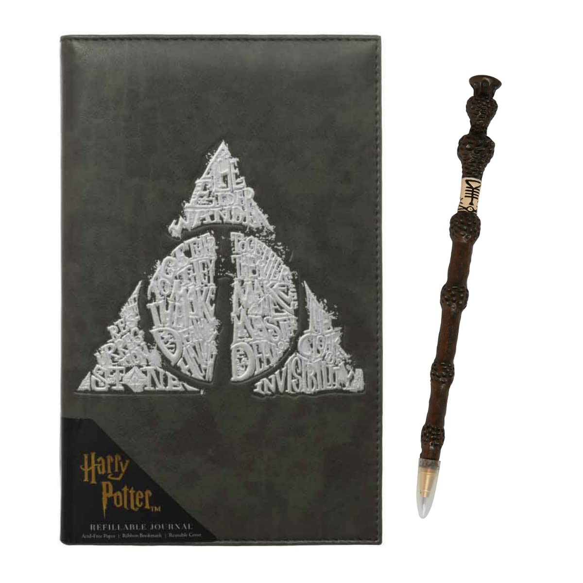 Cute Kids Gear Harry Potter Deathly Hallows Journal with Elder Wand Pen ...