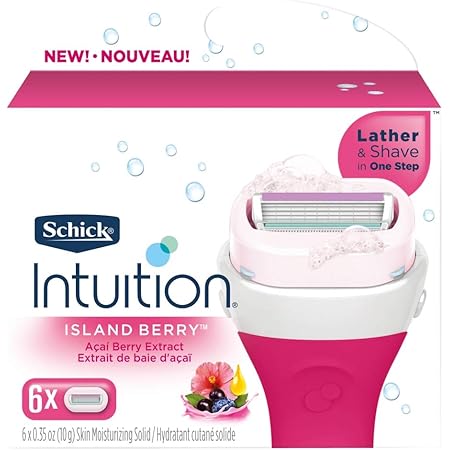 Amazon.com: Schick Intuition Refill, Advanced Moisture Razors for Women ...