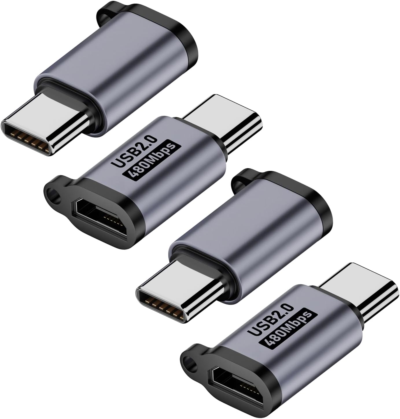 Amazon.com: AreMe Micro USB 2.0 to USB C Adapter (4 Pack), Micro USB Female to USB Type C Male ...