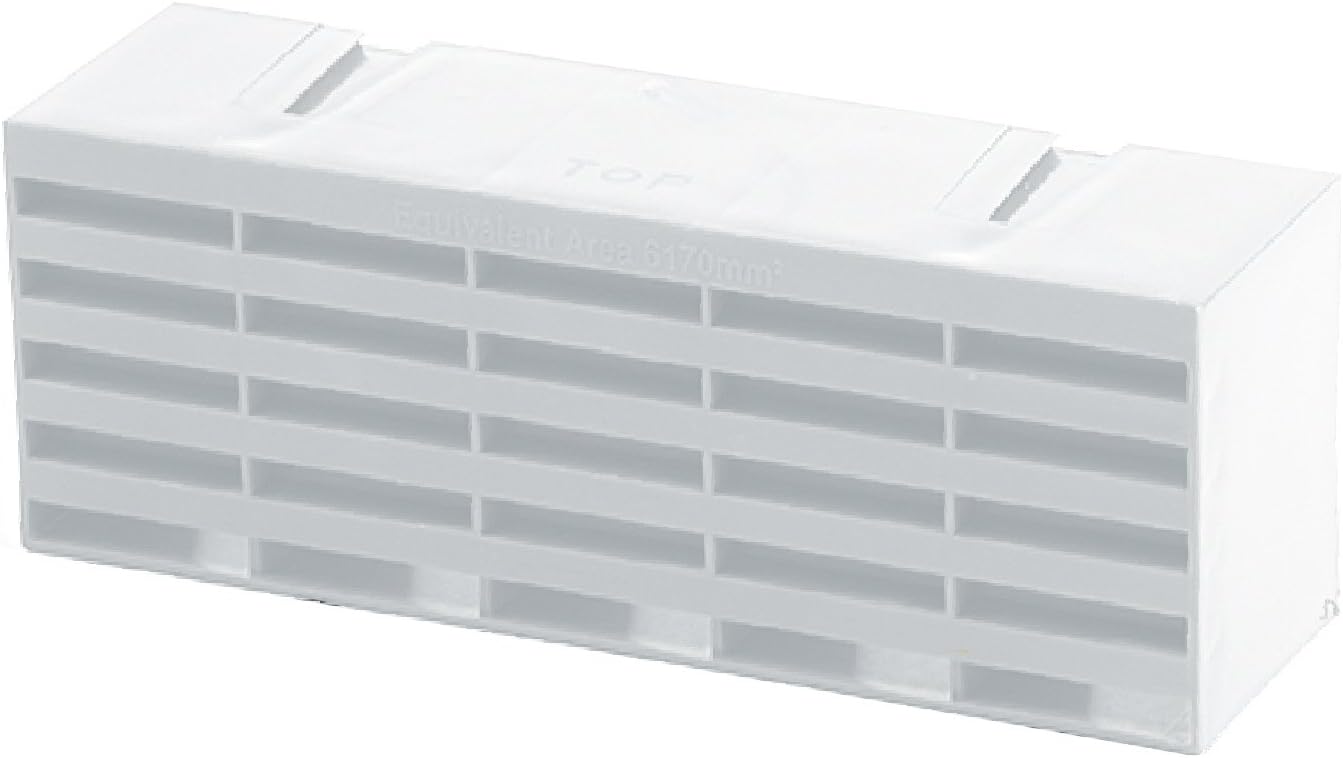 5 x White Air Bricks Vent 9"x 3" Airbrick Grille Air Flow Brick ...