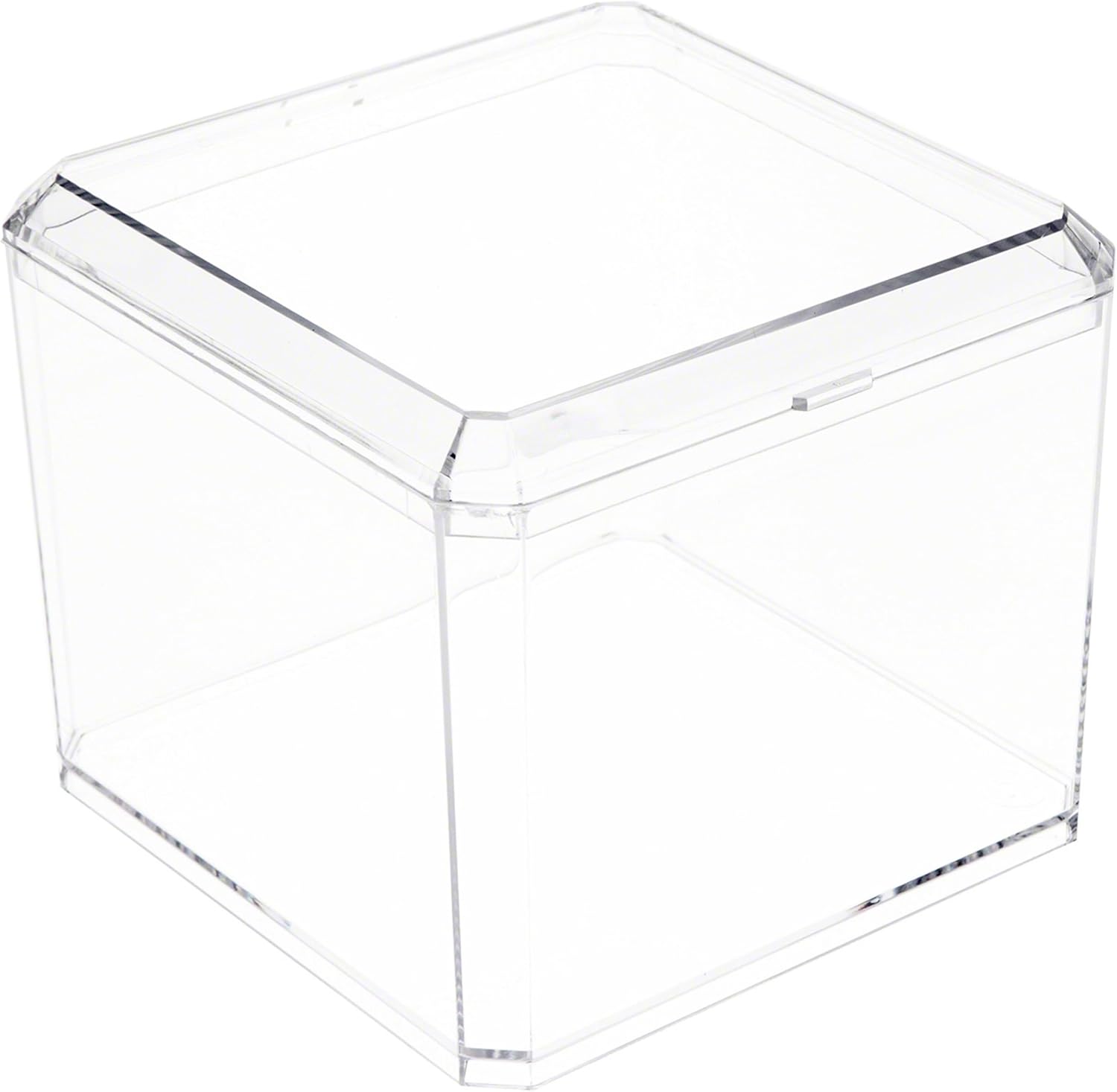Amazon.com: Pioneer Plastics 028C Clear Square Plastic Container, 3.75 ...