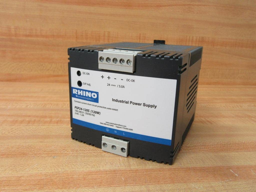 Automation Direct PSP24-120S RHINO Power Supply (120W): Amazon.com ...