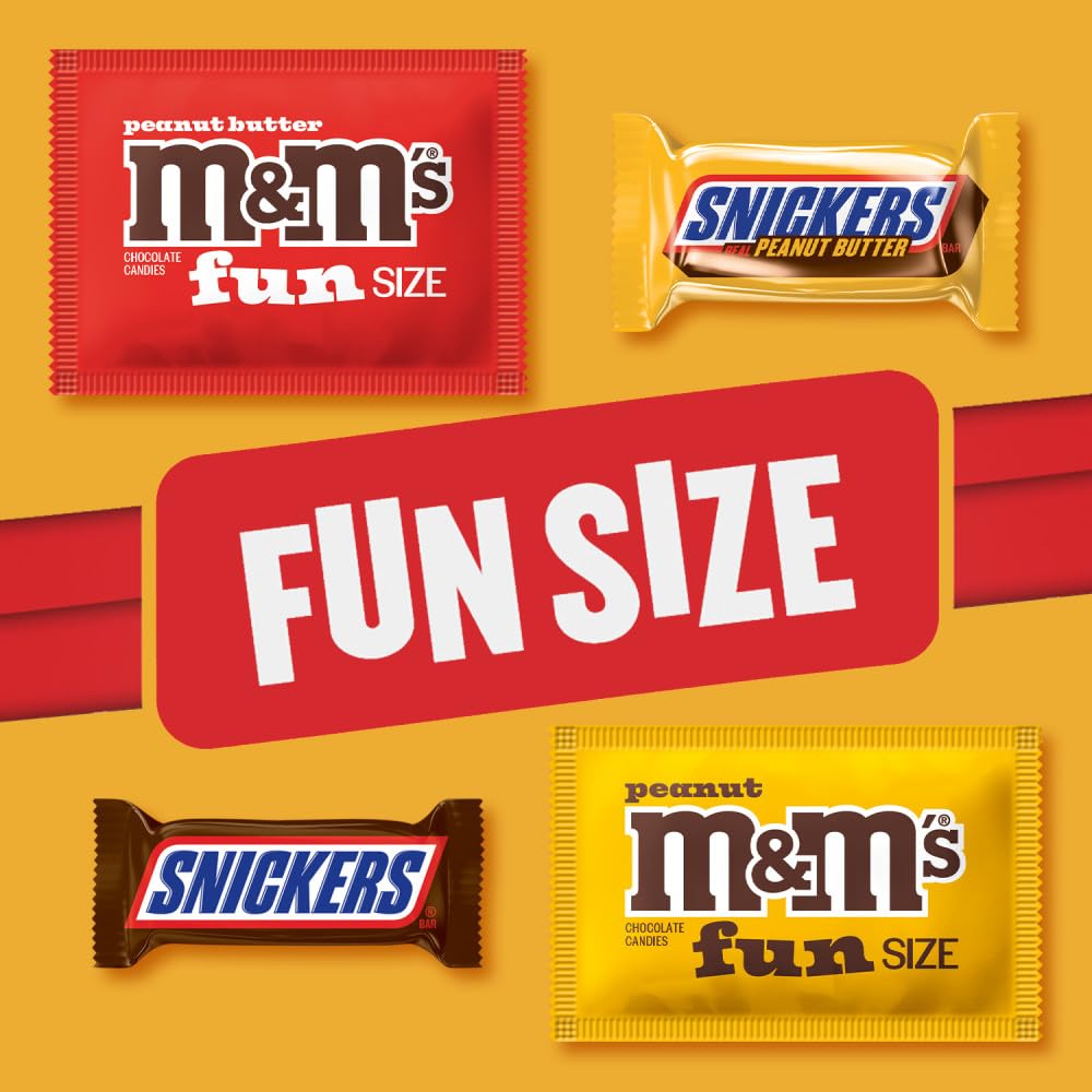 Snapklik.com : M&MS Chocolate Candy And SNICKERS Fun Size Peanut And ...
