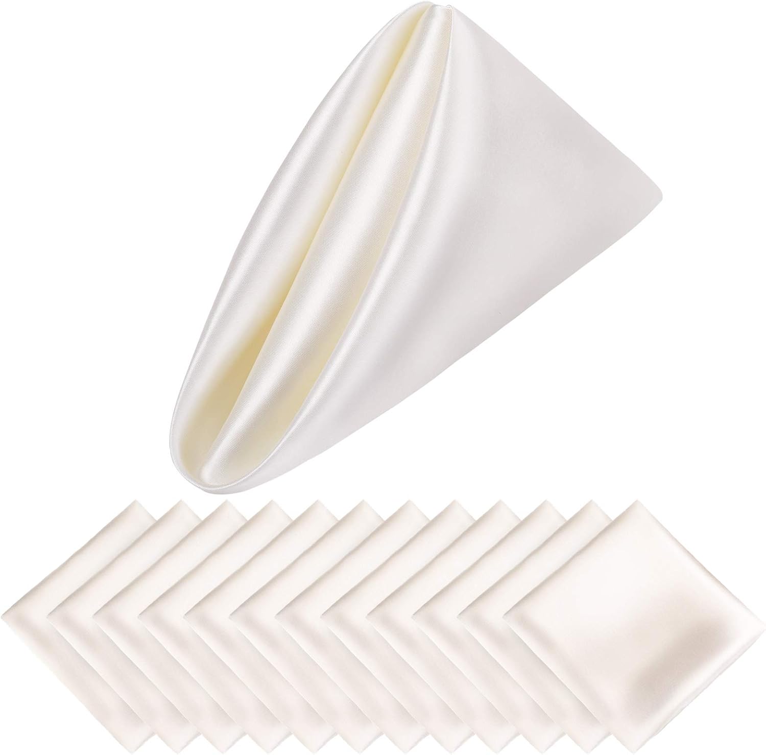 Amazon.com: Aneco 12 Pieces Satin Napkin Square 20 x 20 Inches Dinner ...