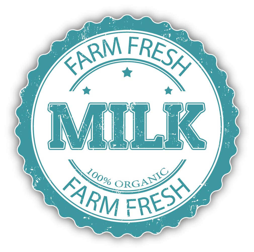 Amazon.com - Farm Fresh Milk Grunge Vinyl Sticker Decal