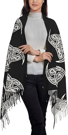 Bagea-Ka Norse Viking Goddess Wiccan Wicca Pagan Pattern Scarf Long ...