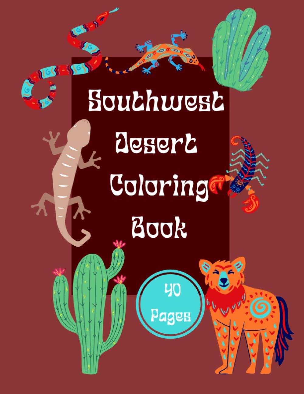 Amazon.com: Southwest Desert Coloring Book: 9798846451056: Palmera, D R ...