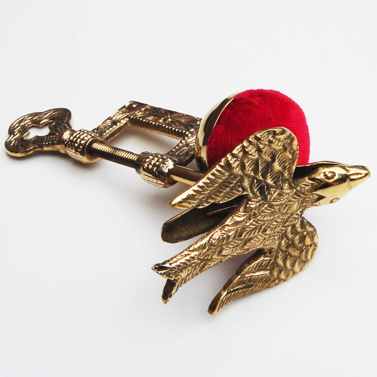 Snapklik.com : Solid Brass Replica Victorian Bird Sewing Clamp ...