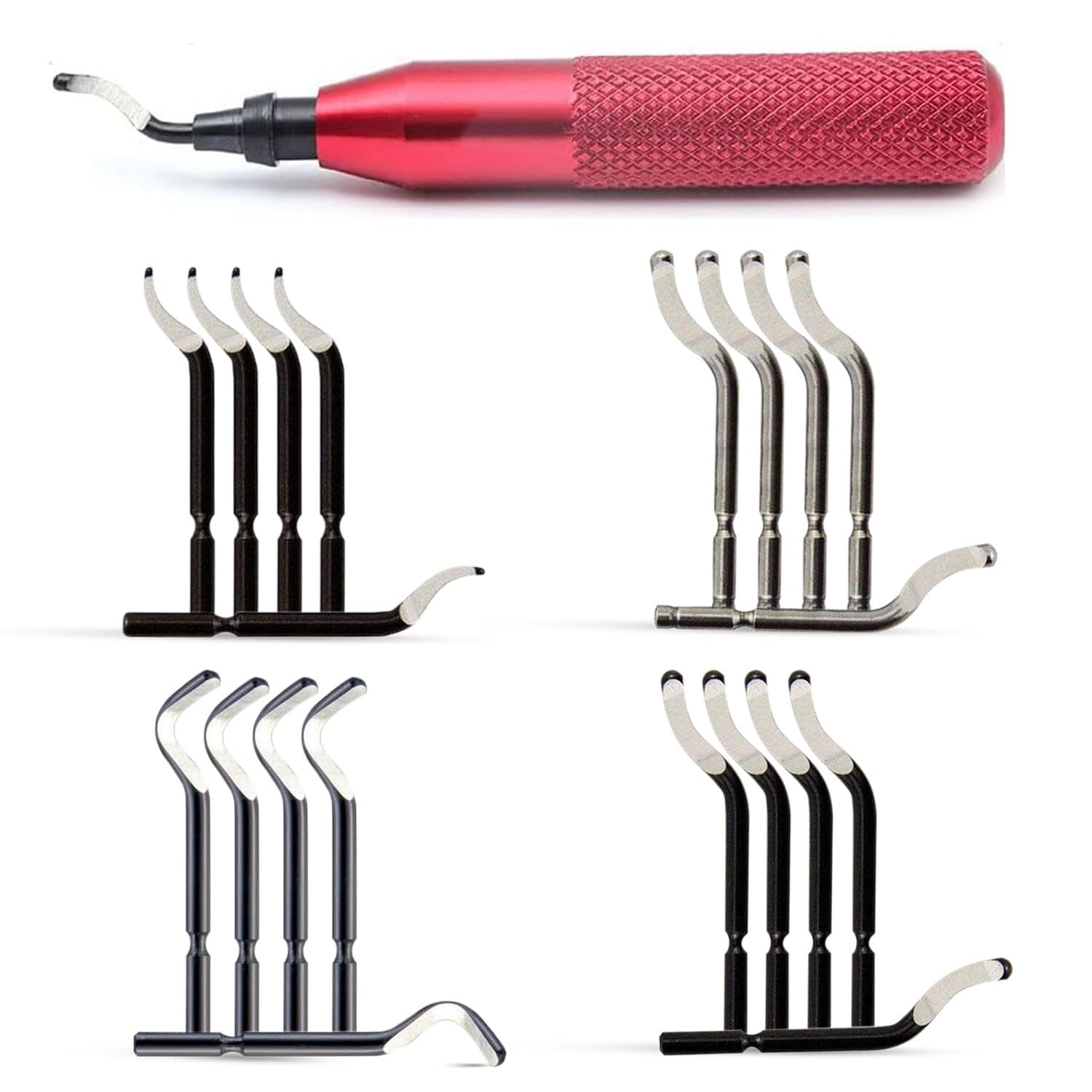 Buy Metal Deburring Tool with 20 Pcs Replacement Blades Assortment Kit ...