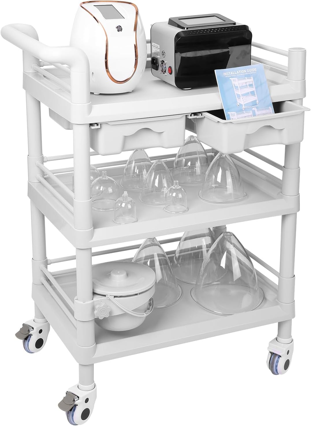 Amazon.com: Meifuly Beauty Trolley Cart with Wheels, Esthetician Cart ...