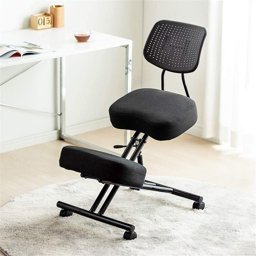 Buy Ergonomic Kneeling Chair with Black High Back, Posture Corrective ...
