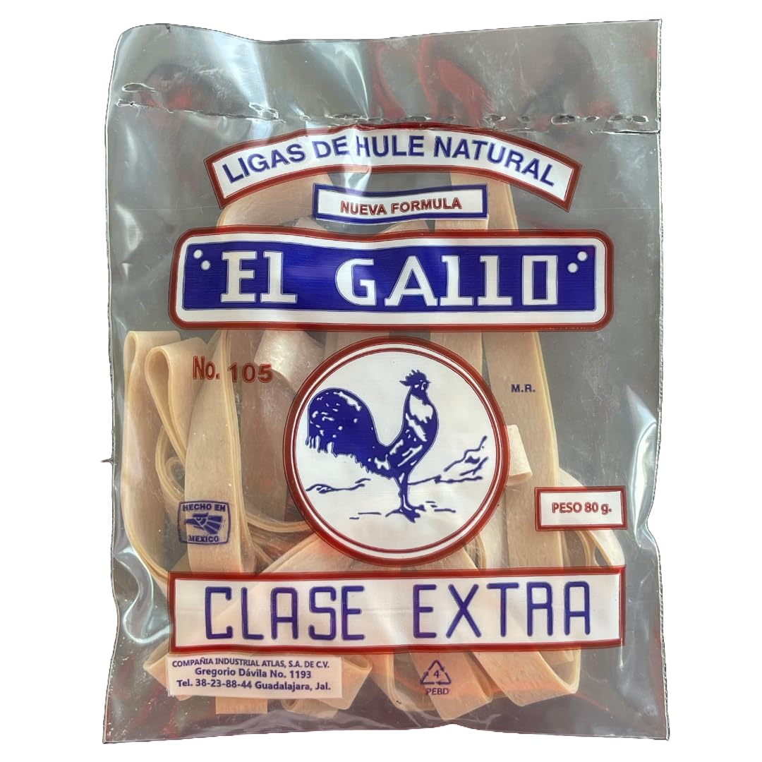 EL GALLO Ligas de Hule para uso Industrial 14 ligas aprox. Bandas ...
