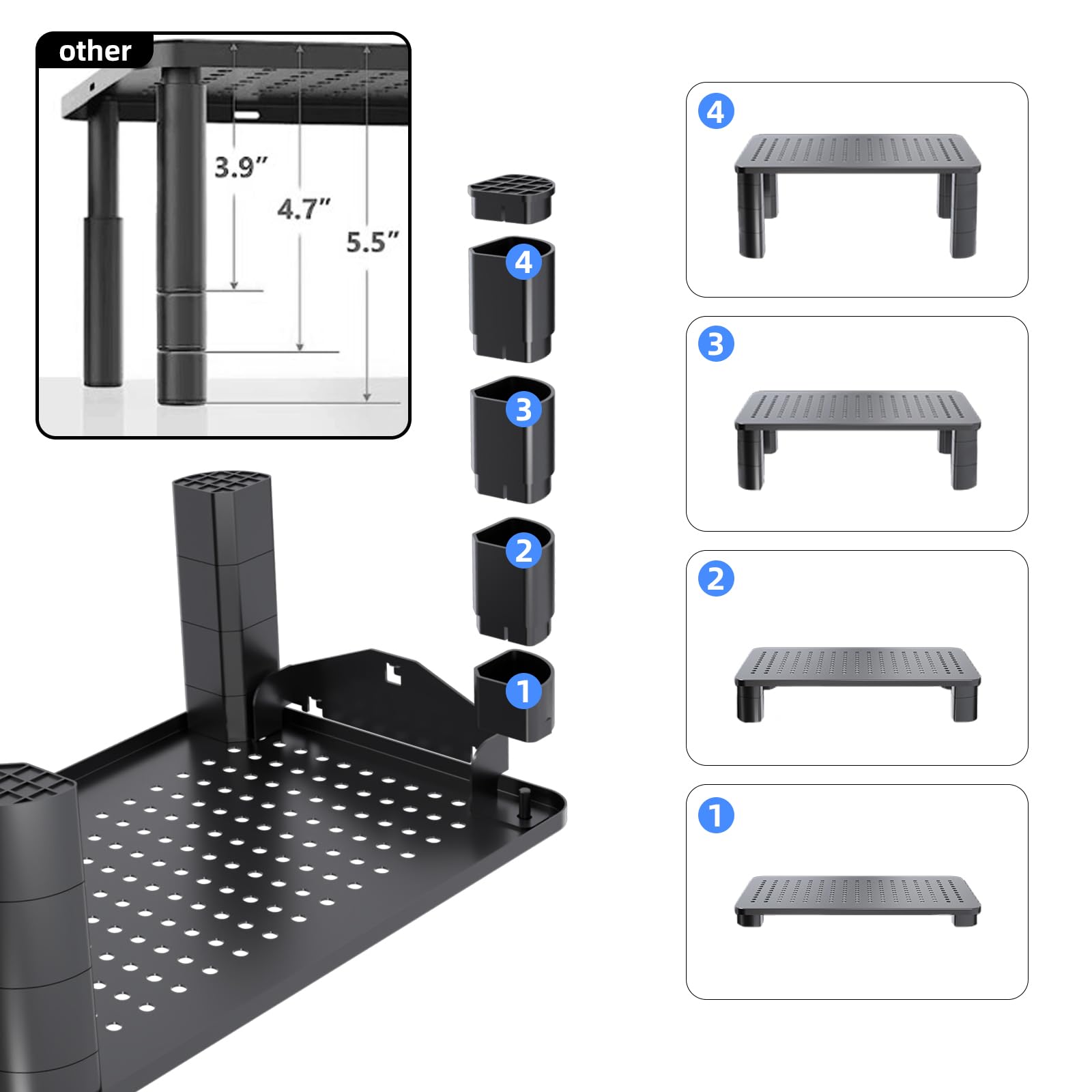 Snapklik.com : Monitor Stand Riser,Laptop Stand Riser For Desk ...