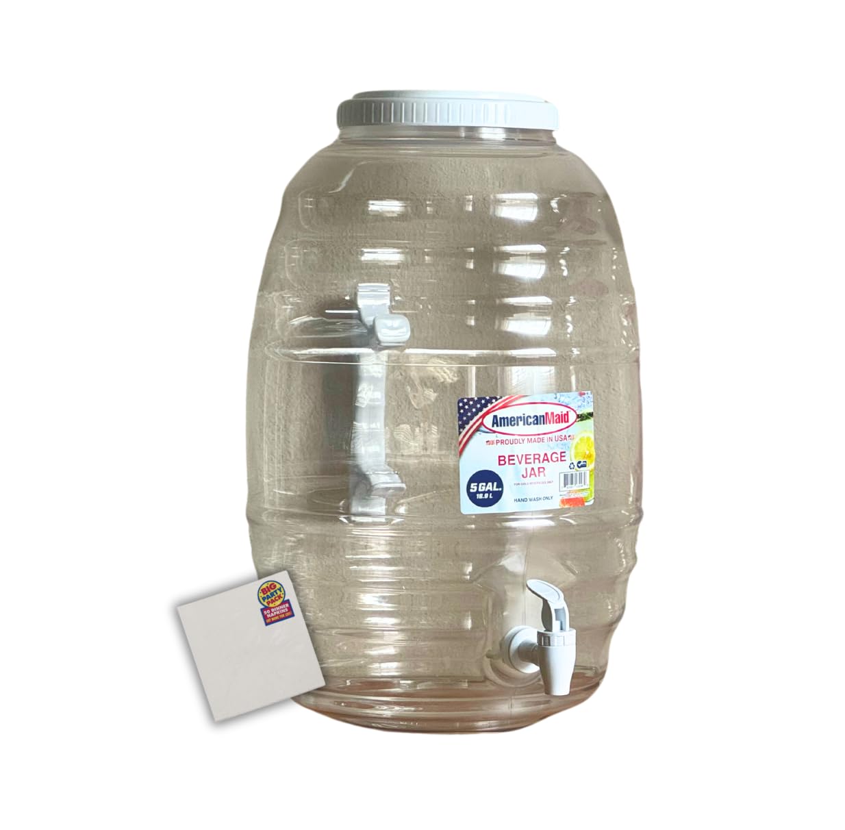 Amazon.com | 5 Gallon Jug with Lid - Aguas Frescas Vitrolero Water ...