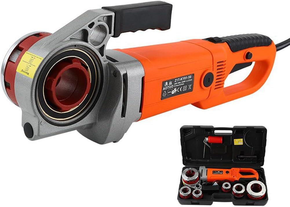 2300W Electric Pipe Threader 110V Pipe Threading Machine Kit w/ 6 Dies ...