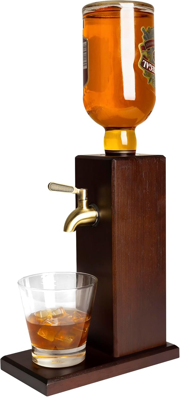 Countertop Liquor Dispenser for Home Bar – Whiskey Dispenser with Food ...
