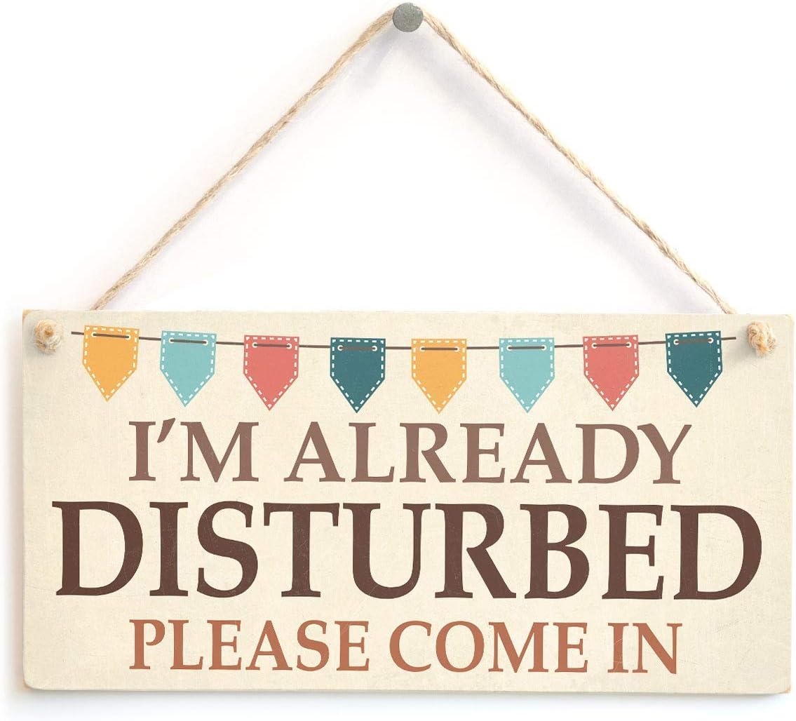 Amazon.com: Meijiafei I'm Already Disturbed Please Come in - Funny ...