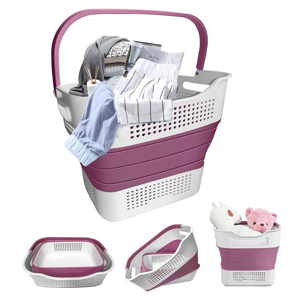 Snapklik.com : Collapsible Laundry Basket Pop Up Hamper
