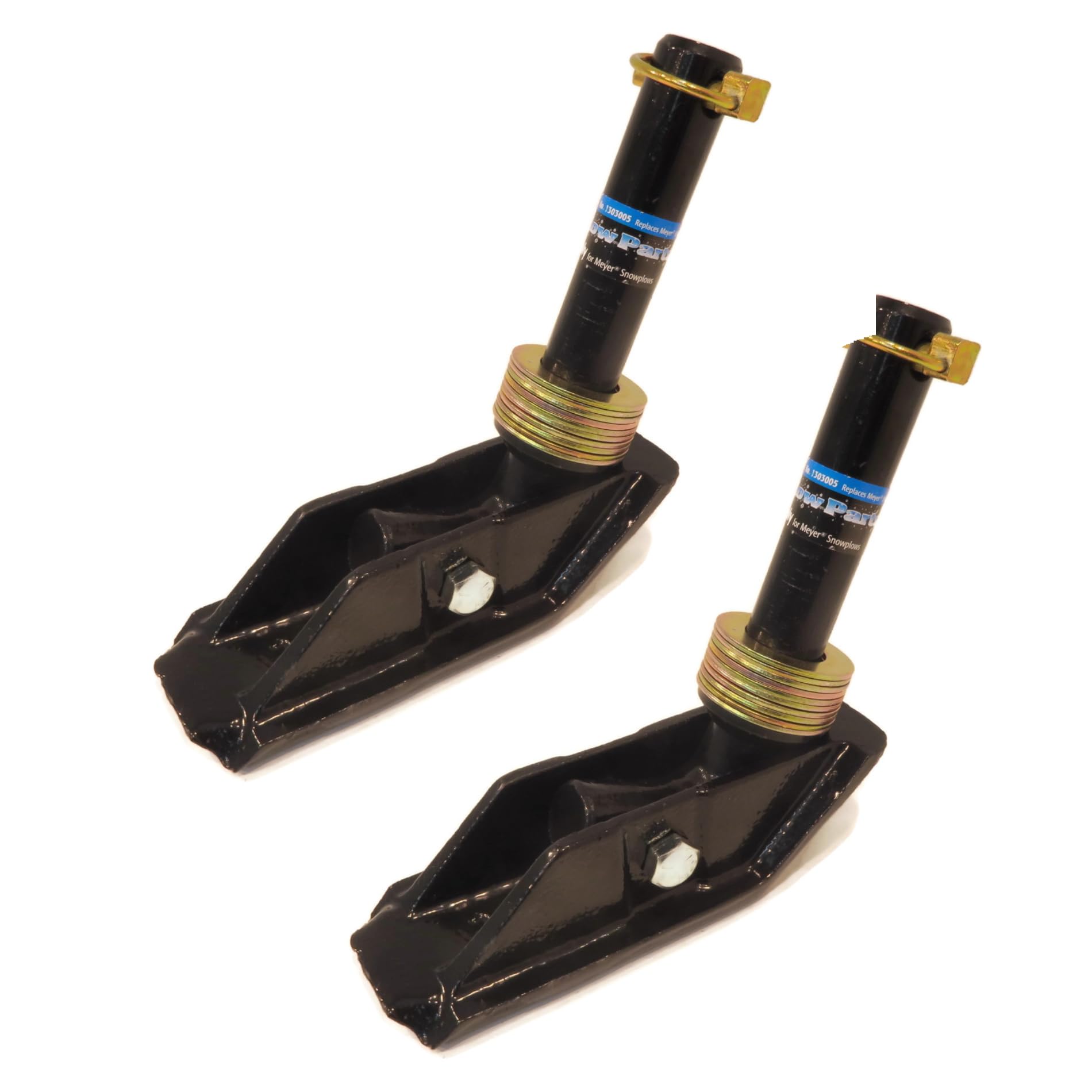 Amazon.com : (2-Packs) Square Snow Plow Shoe Skid Foot Assemblies ...