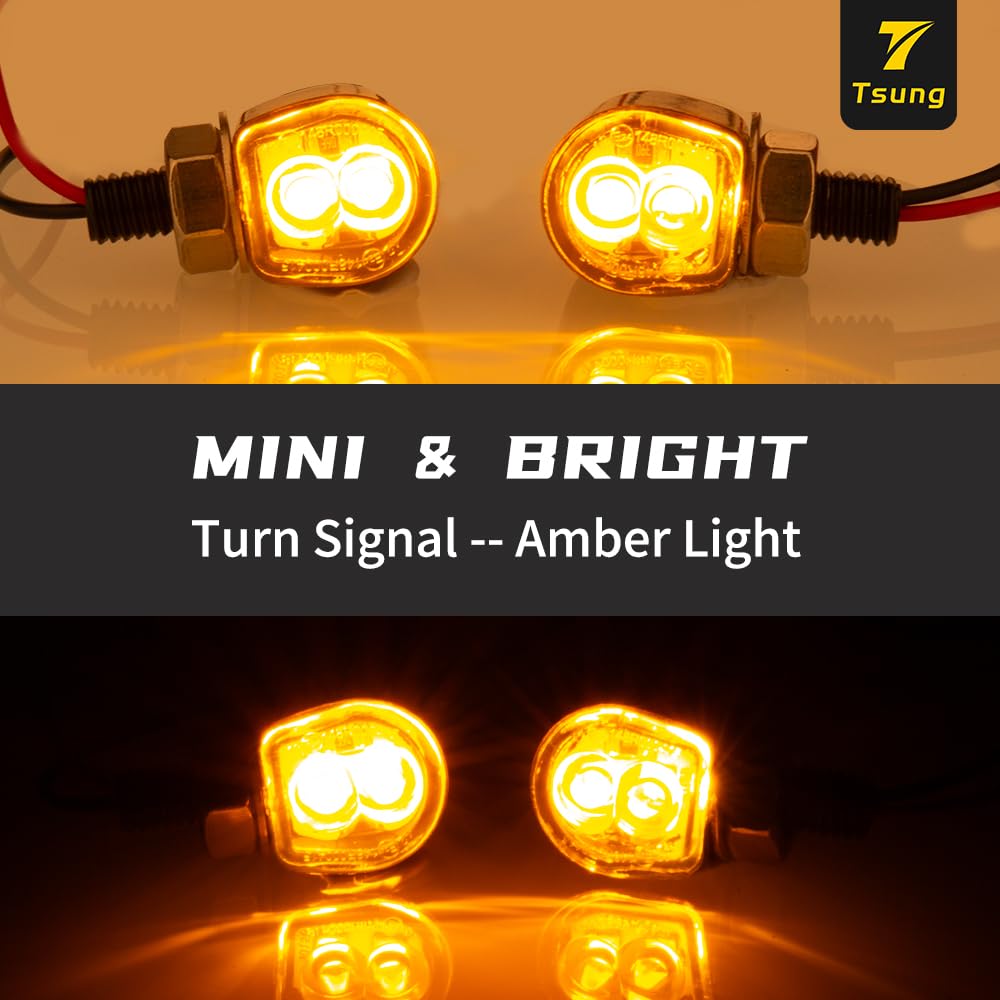 Snapklik.com : Mini Motorcycle Turn Signals Light LED Micro Blinkers ...