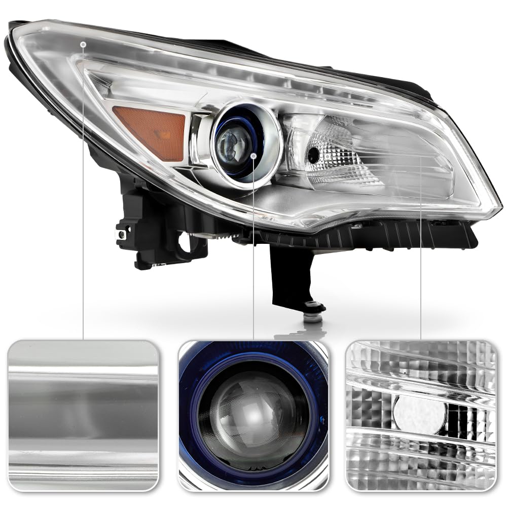 Snapklik.com : For 2013-2017 Buick Enclave HID/Xenon W/o AFS LED DRL ...