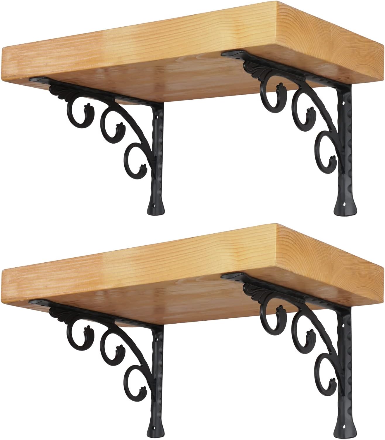 Amazon.com: ICOOL 6 Pack 10 Inch Decorative Shelf Bracket, Heavy Duty ...