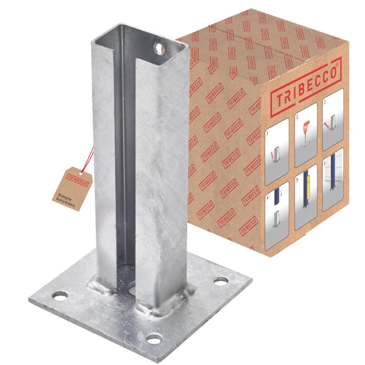 Fence Post Support Plate Wholesale Galvanized Steel Fence Post Base