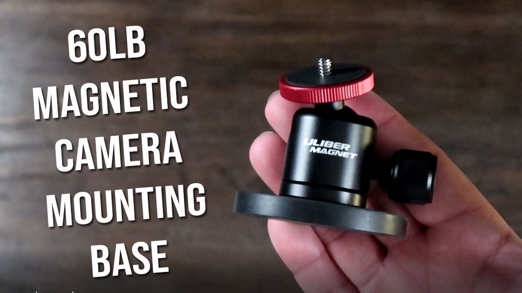 Watch 60lb Magnetic Mounting Base with Mini Ball Head Super Strong on ...