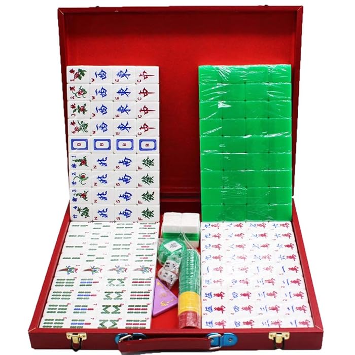 Buy mahjong Chinese Mahjong Game Set with 146 Tiles,3 Dice and a Wind ...