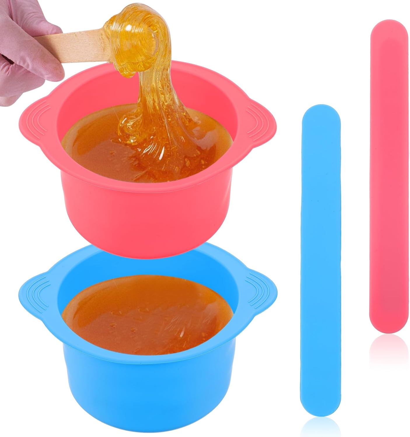 ZEYIYER 2 PCS Silicone Waxing Bowl, Wax Pot Insert with 2PCS Silicone ...