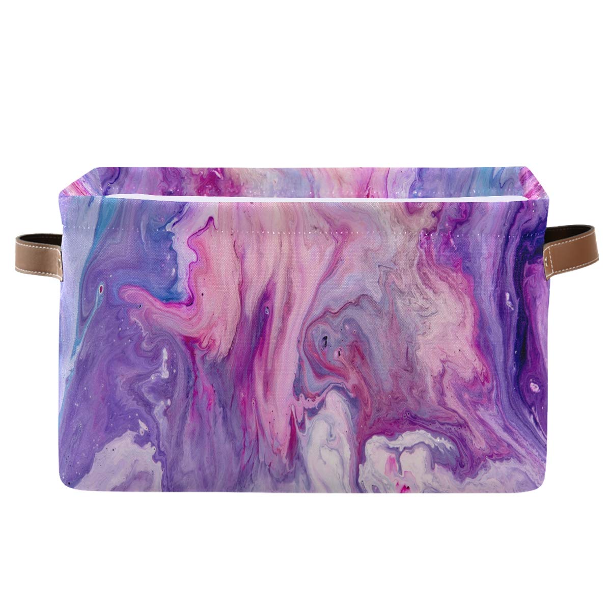Amazon.com: Storage Basket Cube Pastel Purple Marble Texture Large ...