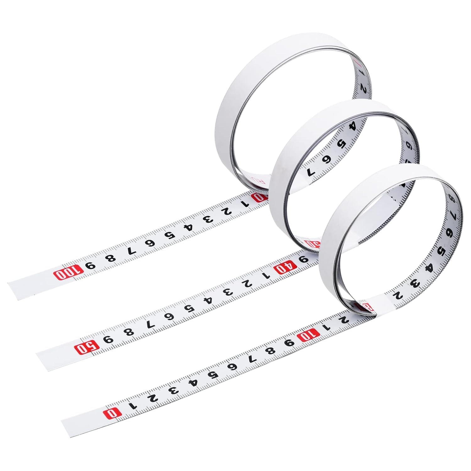 3PCS 1M Self Adhesive Tape Measure, Metric Scale Ruler, Left to Right ...