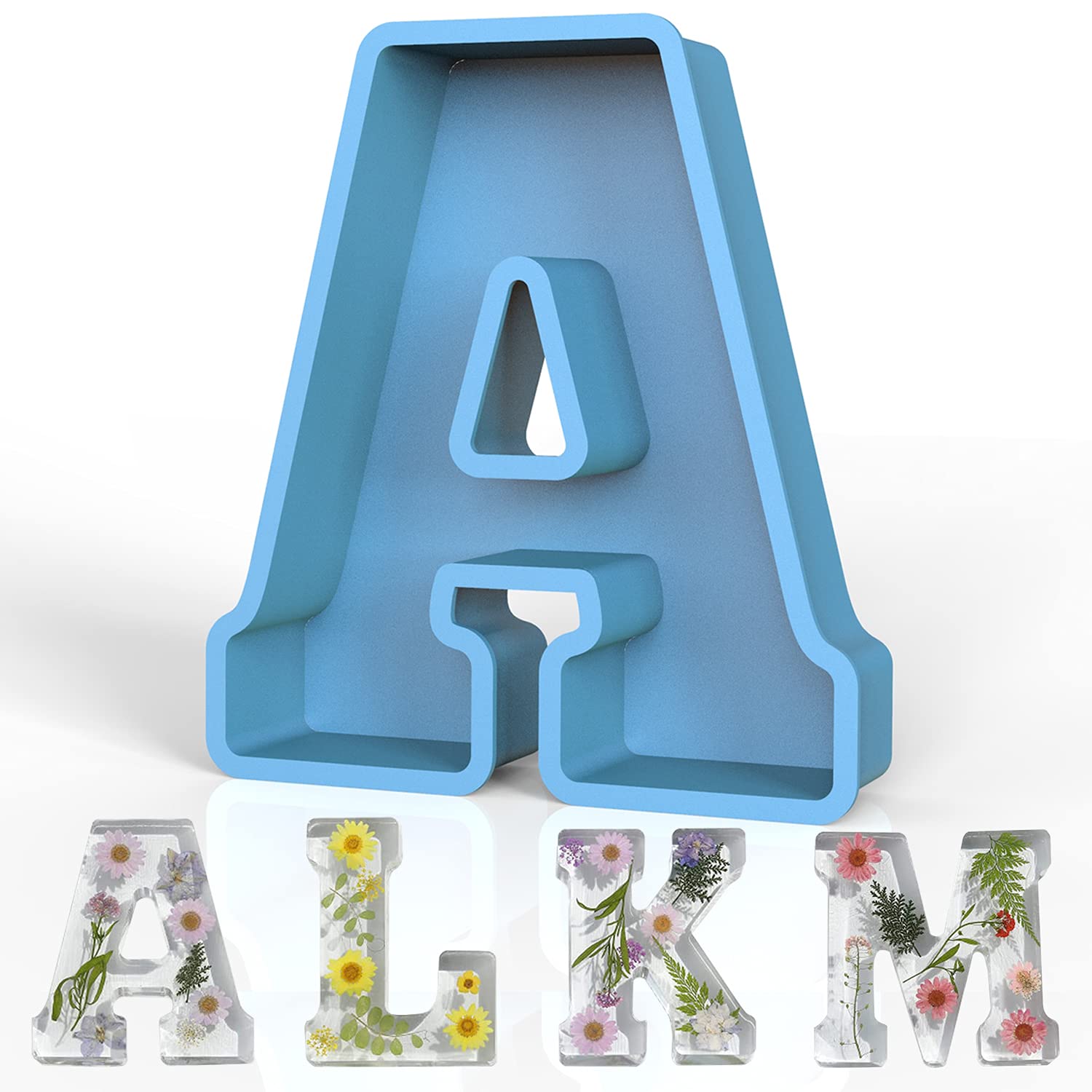 Amazon.com: Resin Mold, Large Letter A 3D Silicone Molds for Epoxy ...