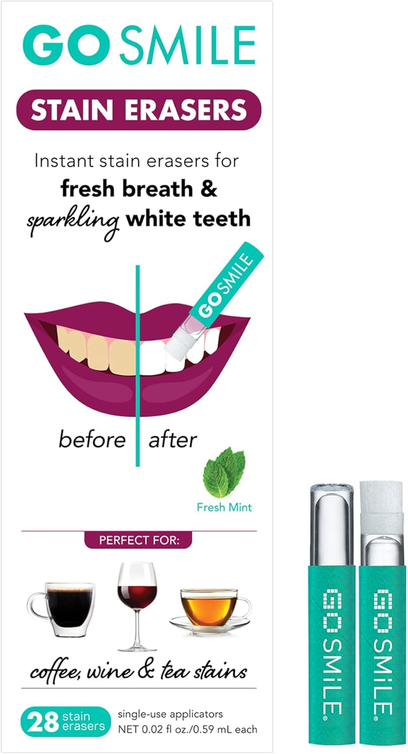 Amazon.com: GO Smile Teeth Whitening Stain Erasers, (28 Single-use ...
