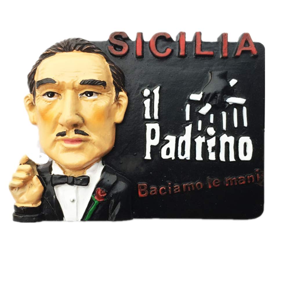 Buy 3D Mafia Godfather Sicily Italy Fridge Magnet Souvenir Gift,Home ...
