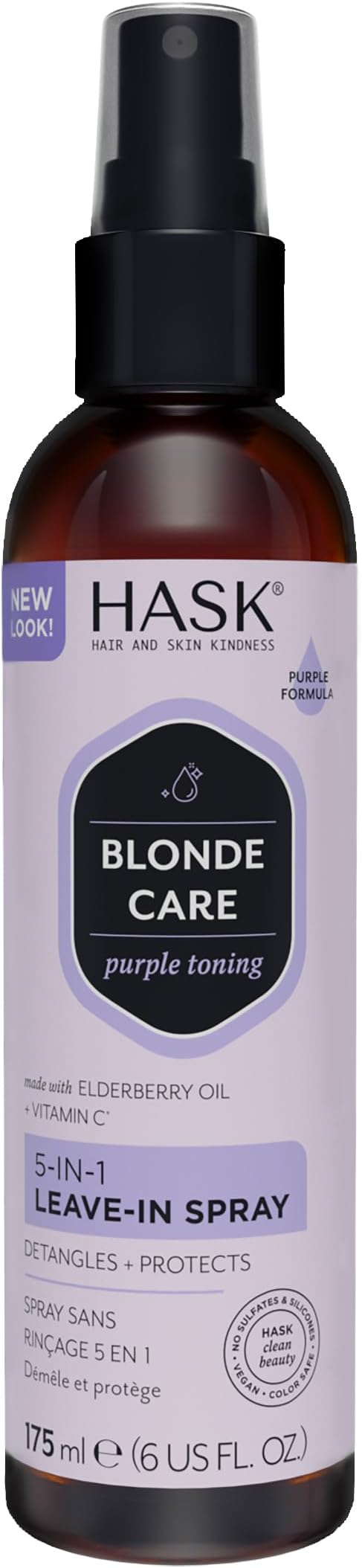 Amazon.com : HASK BLONDE CARE 5-IN-1 Leave-In Spray Conditioner - vegan ...