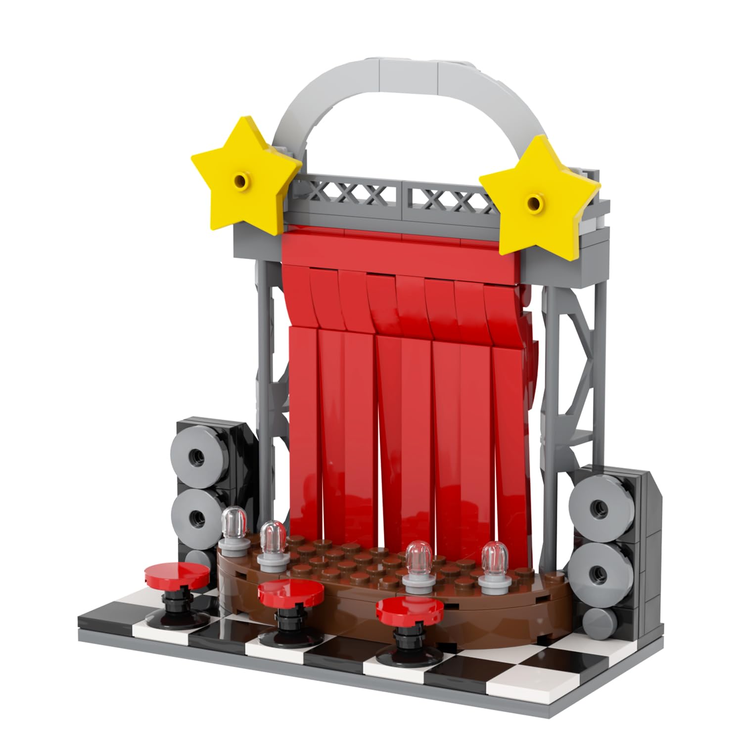 Amazon.com: MOOXI-MOC FNAF Small Stage Building Set,Creative Cute ...