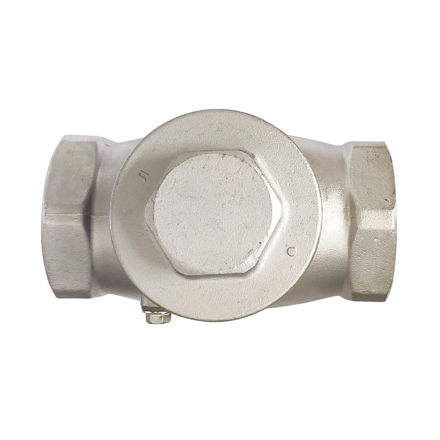 Snapklik.com : 2" NPT Swing Check Valve Female WOG 200 PSI PN16 CF8M