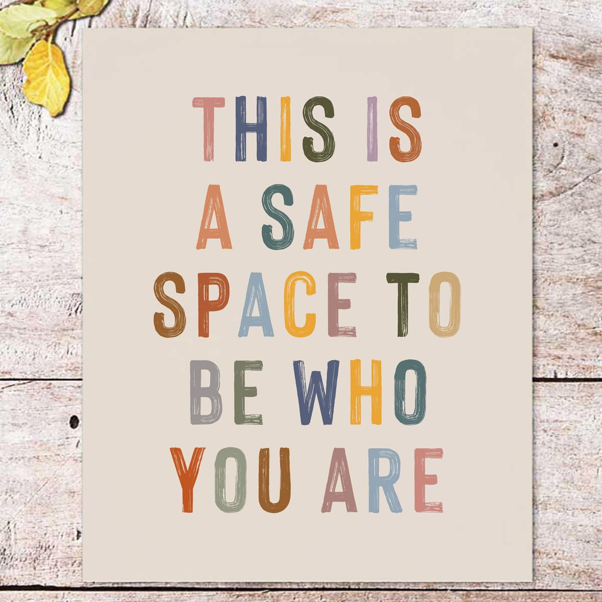 Snapklik.com : This Is A Safe Space, Therapy Office Decor, School ...