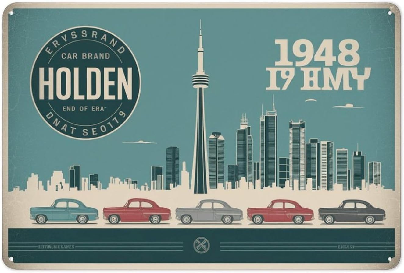 Amazon.com: Vintage Holden Car Metal Tin Sign, 8 x 12 inches, Wall ...