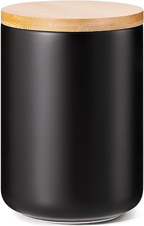 Amazon.com: Yangbaga Black Canisters for Kitchen-Kitchen Canisters for ...